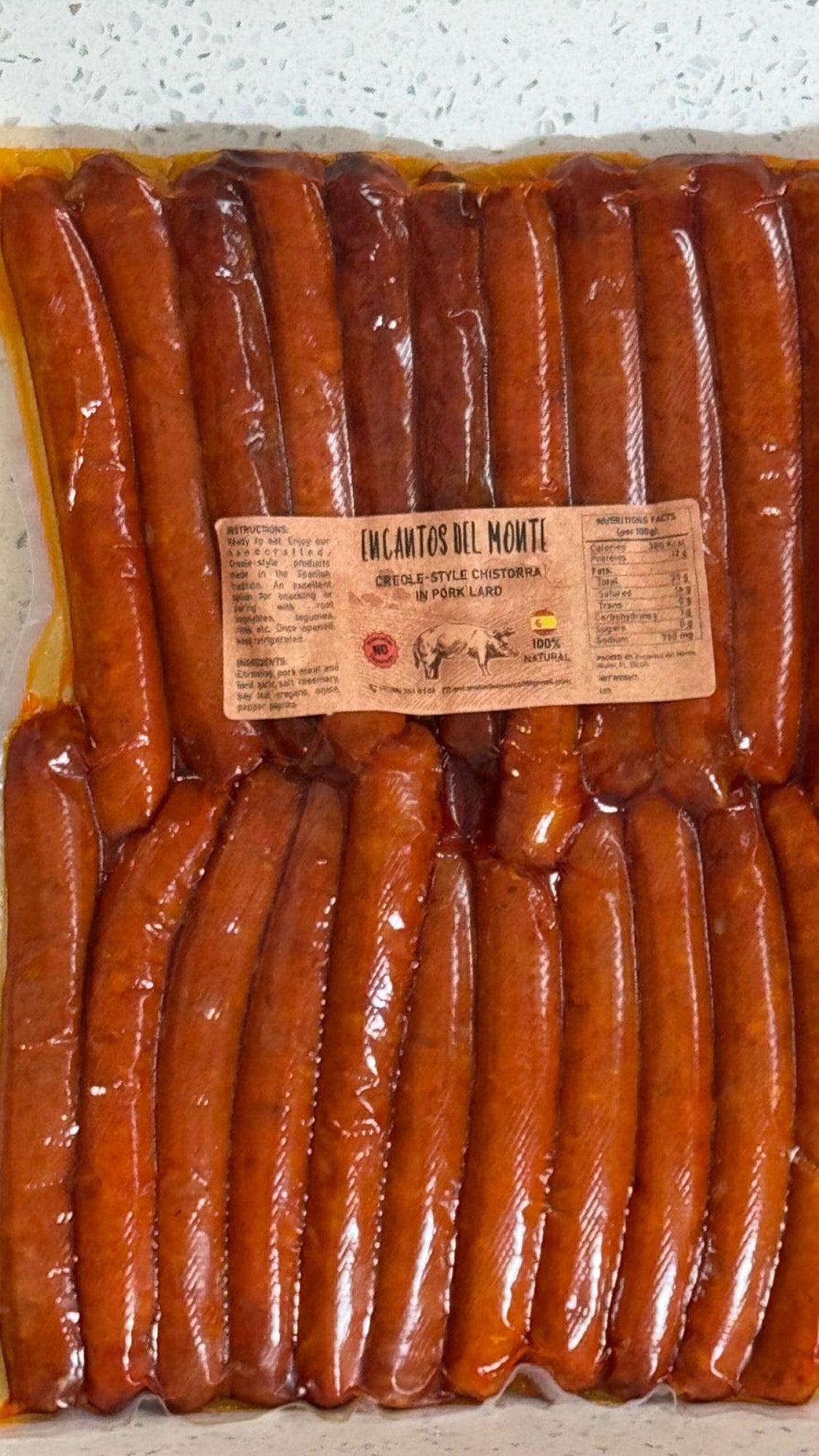 Chistorra Confitada al vacío – Encantos del Monte